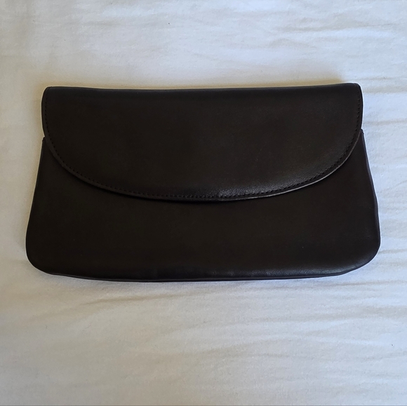 lisa loren | Bags | Lisa Loren Black Leather Pouch | Poshmark